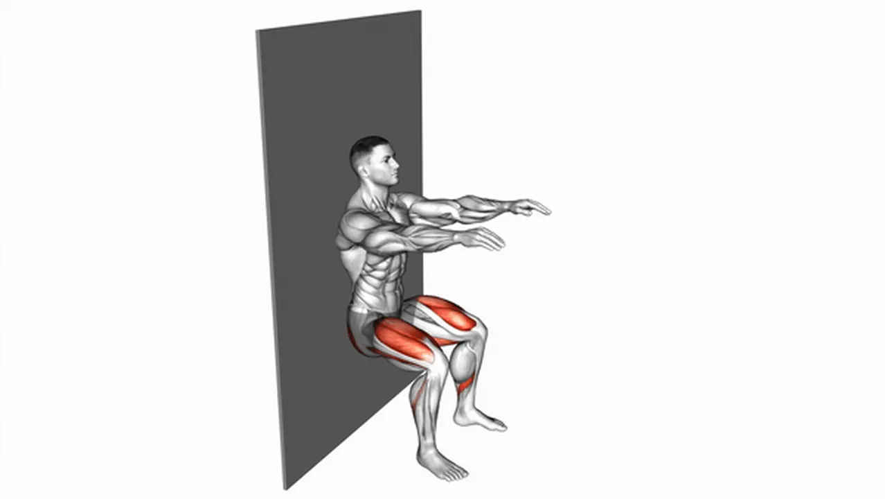 Wall Sit Exercise Guide How To Muscles Worked Variations